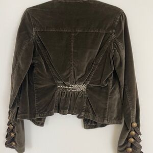 Mango | Jackets & Coats | Mango Velvet Blazer In Military Style | Poshmark
